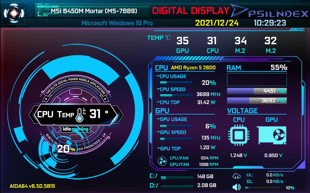 aida64副屏主题+软件 - 鸽子窝